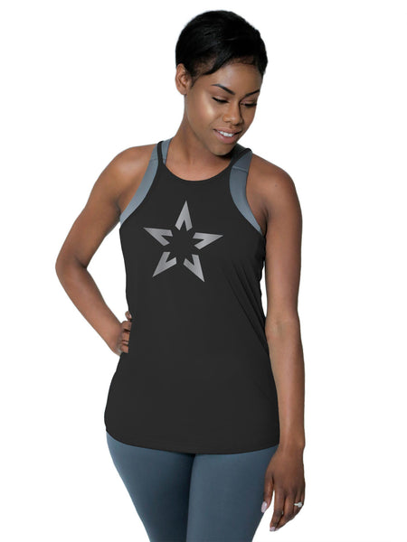 High Neck Performance Tank - "Super Star" – Glory Active